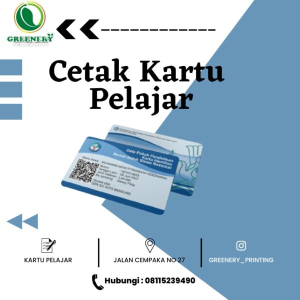 Greenery Cetak Kartu Pelajar di Palangka Raya