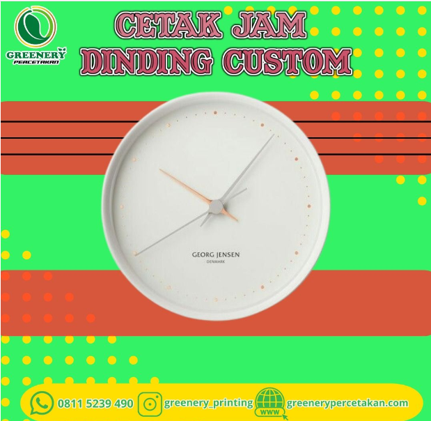 Cetak Jam Dinding Custom dengan CV Greenery: Personalisasi Waktu Anda ...