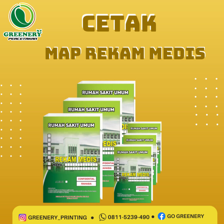 Cetak Map Rekam Medik di Sampit Hub 0811 5239 490 WA